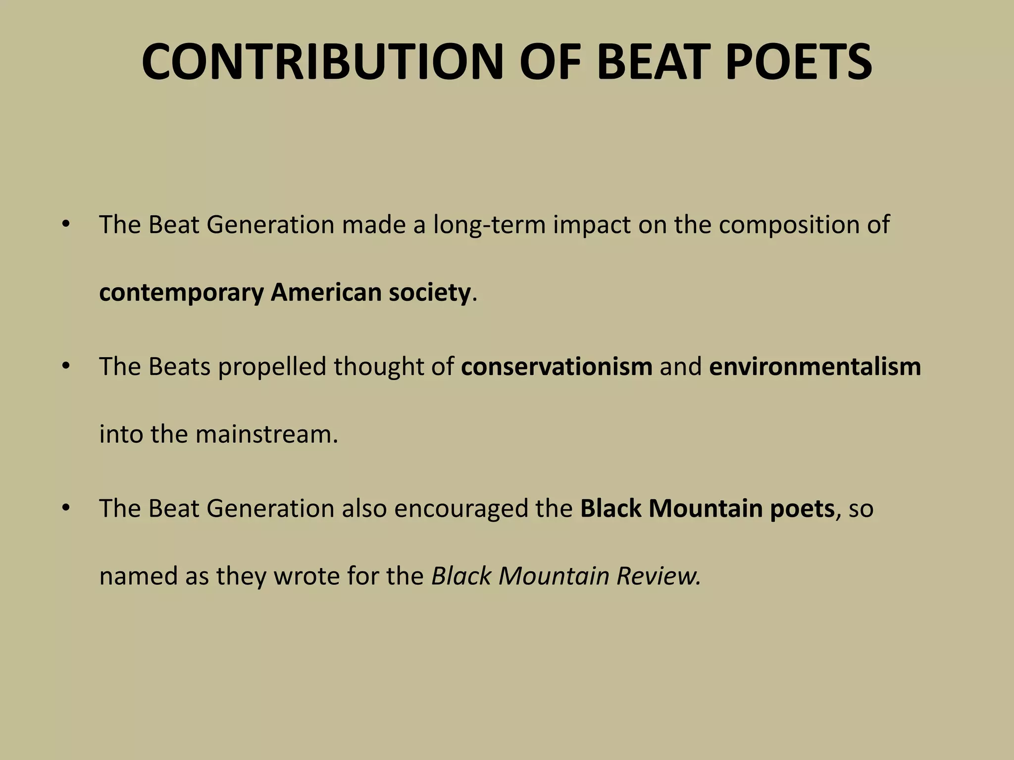 The beats generation slides(1) | PPTX