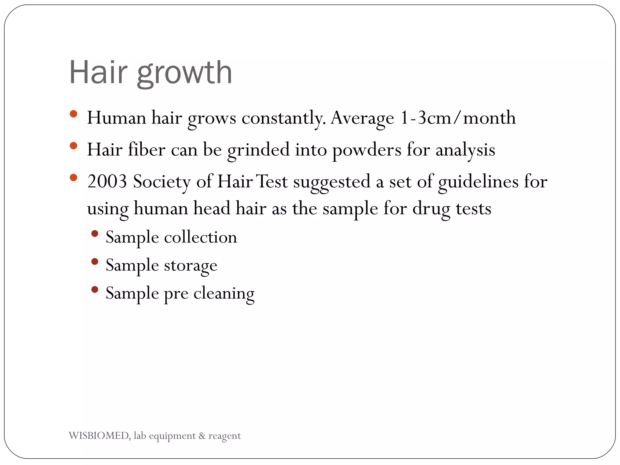 The beautiful hair, how to grind hair sample for detections | ODP