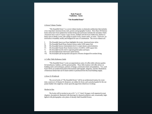 The Beautiful Home, Proposal Summary | PDF