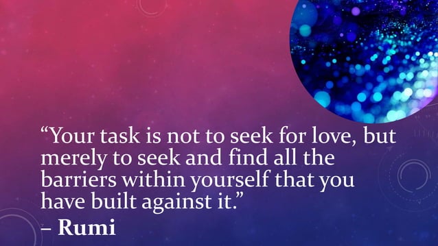 The beauty of rumi | PPT