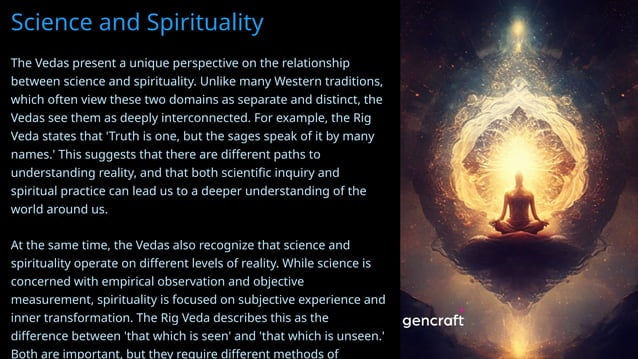 The Beauty of Vedas and its harmonious connection with science.pptx