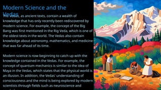 The Beauty of Vedas and its harmonious connection with science.pptx