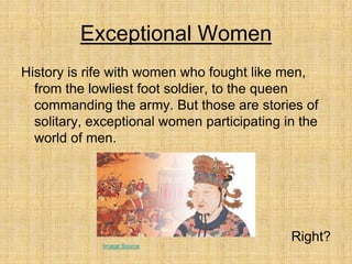 Bechdel Test of Ancient History | PPT