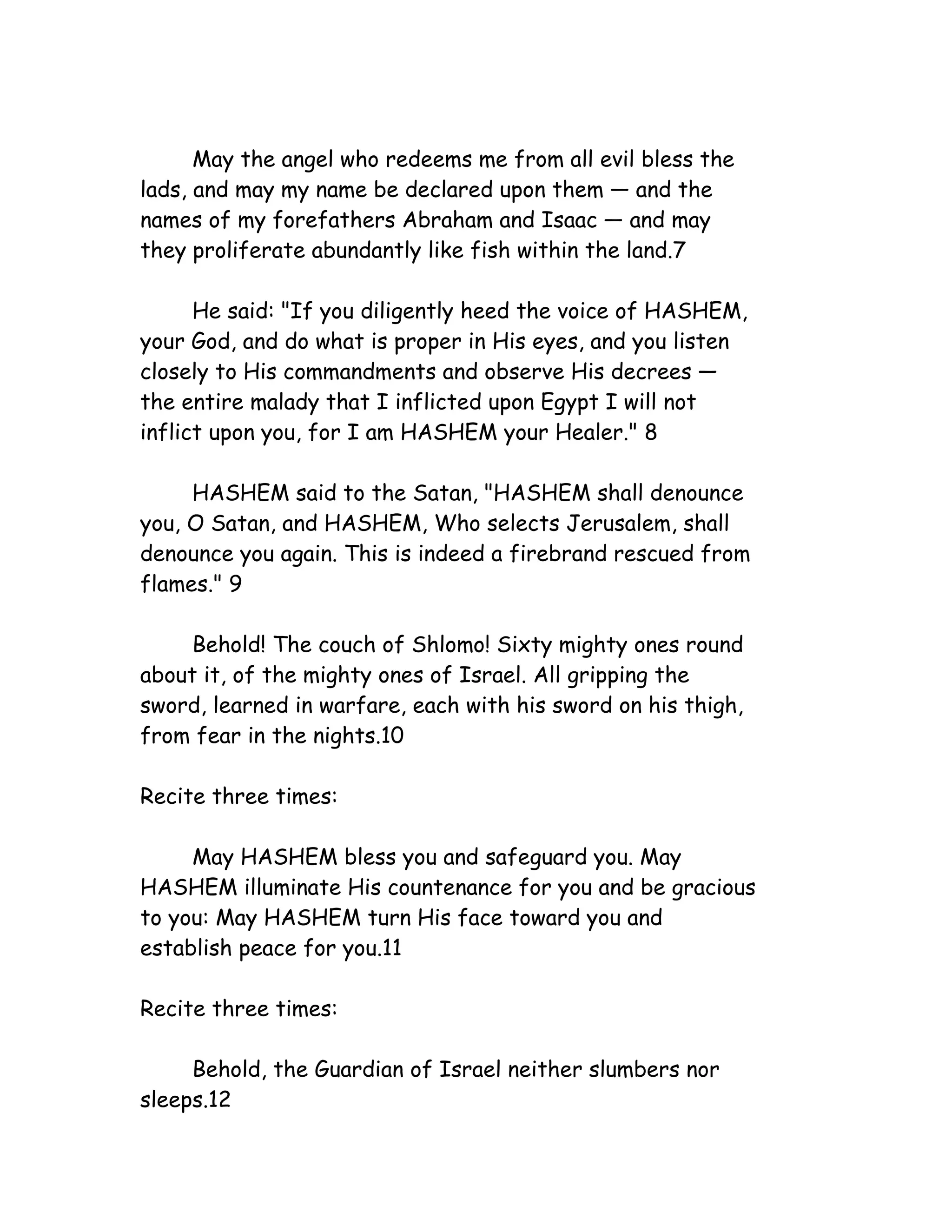 « The bedtime shema » | PDF