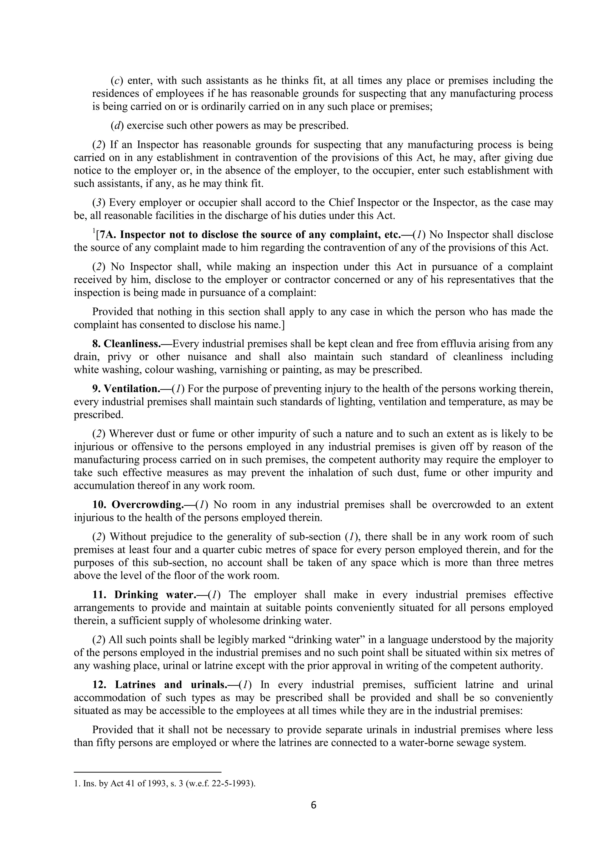 The beedi and cigar workers (conditions of employment) amendment act, 1993 | PDF