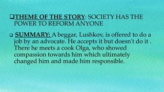 The beggar class 9 ppt | PPT