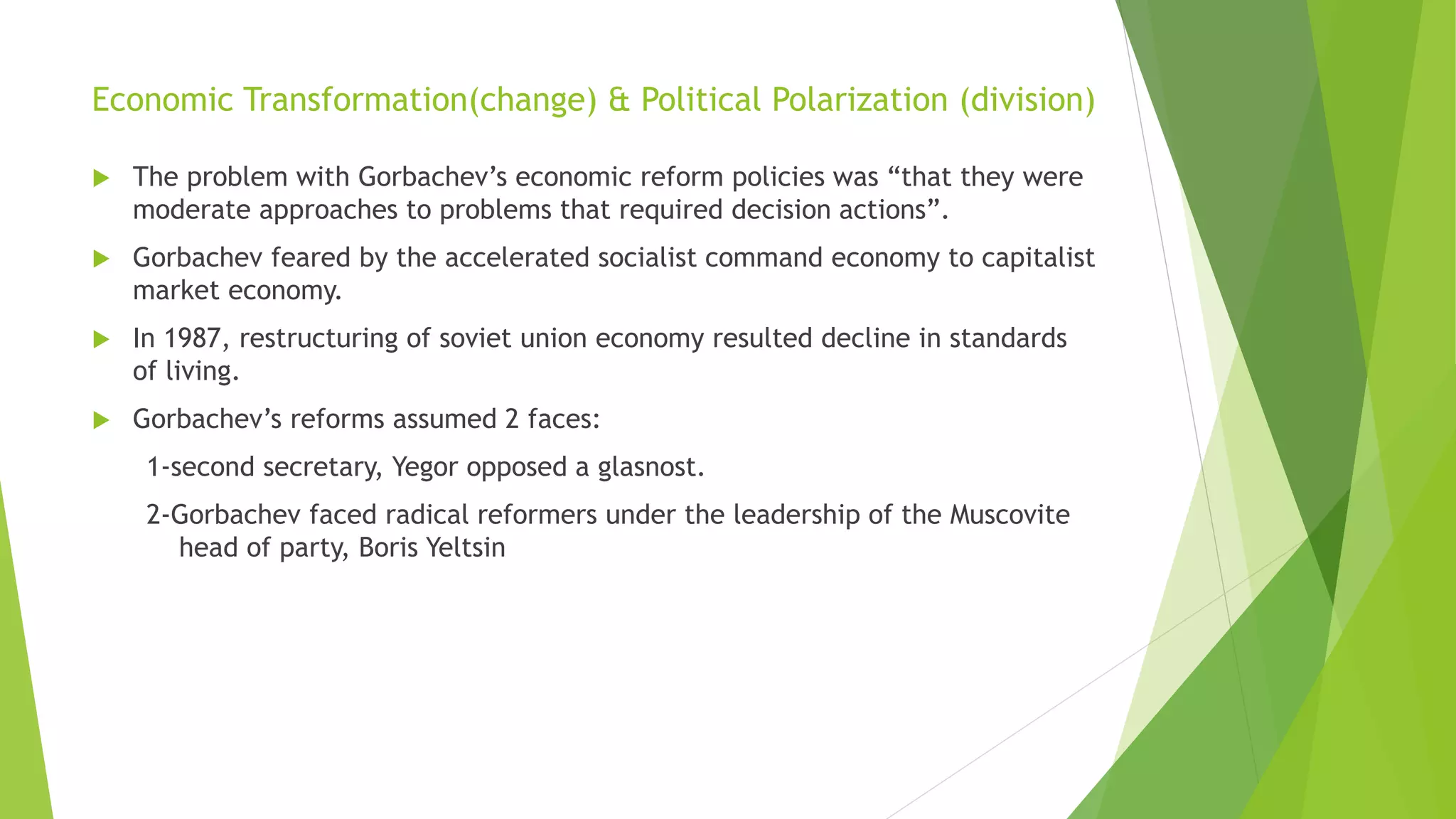 The begining of the end of soviet union | PPT