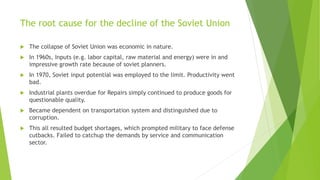 The begining of the end of soviet union | PPT
