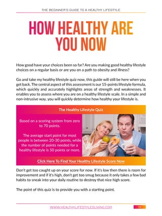 The beginner's guide to a healthy lifestyle | PDF