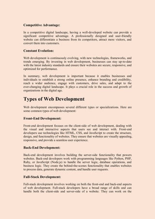 Easy Web Development for Beginners | PDF