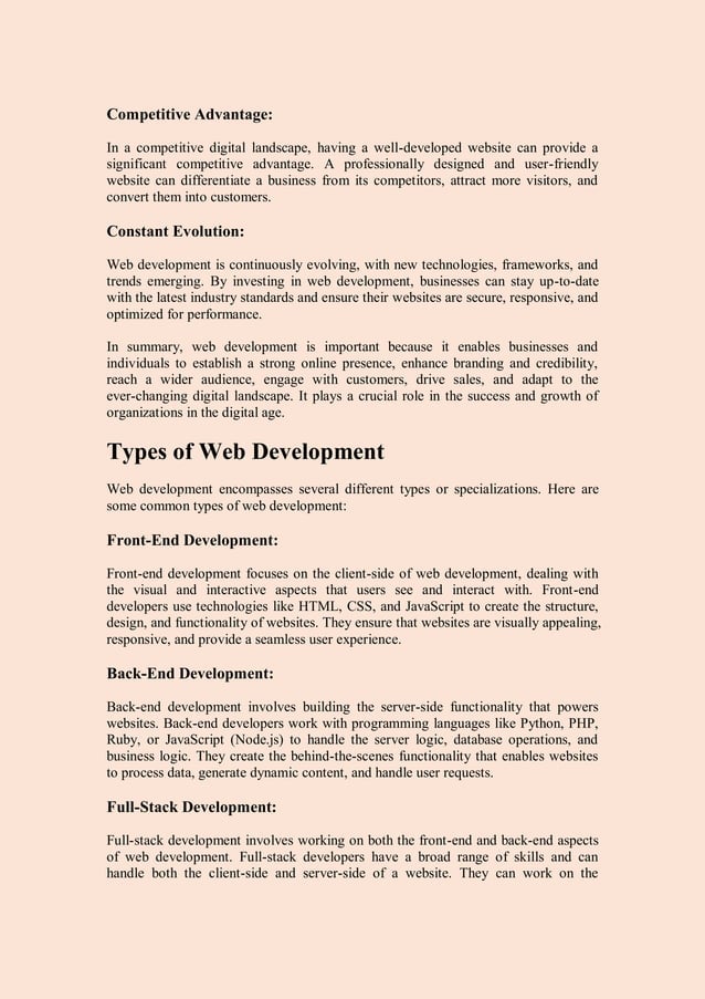 Easy Web Development for Beginners | PDF