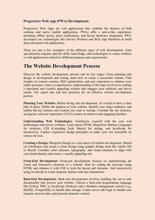 Easy Web Development for Beginners | PDF