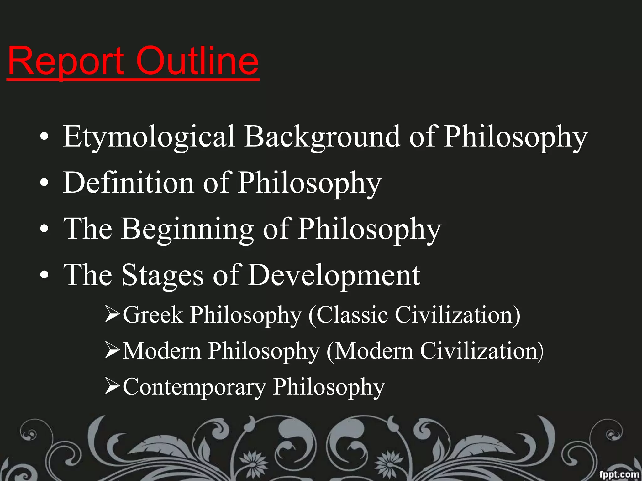The Beginning of Philosophy | PPT