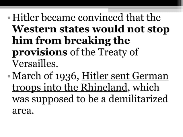 The Beginning Of World War Ii | PPT