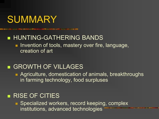 Beginnings of Civilizations | PPT