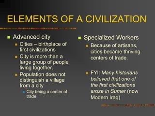 Beginnings of Civilizations | PPT