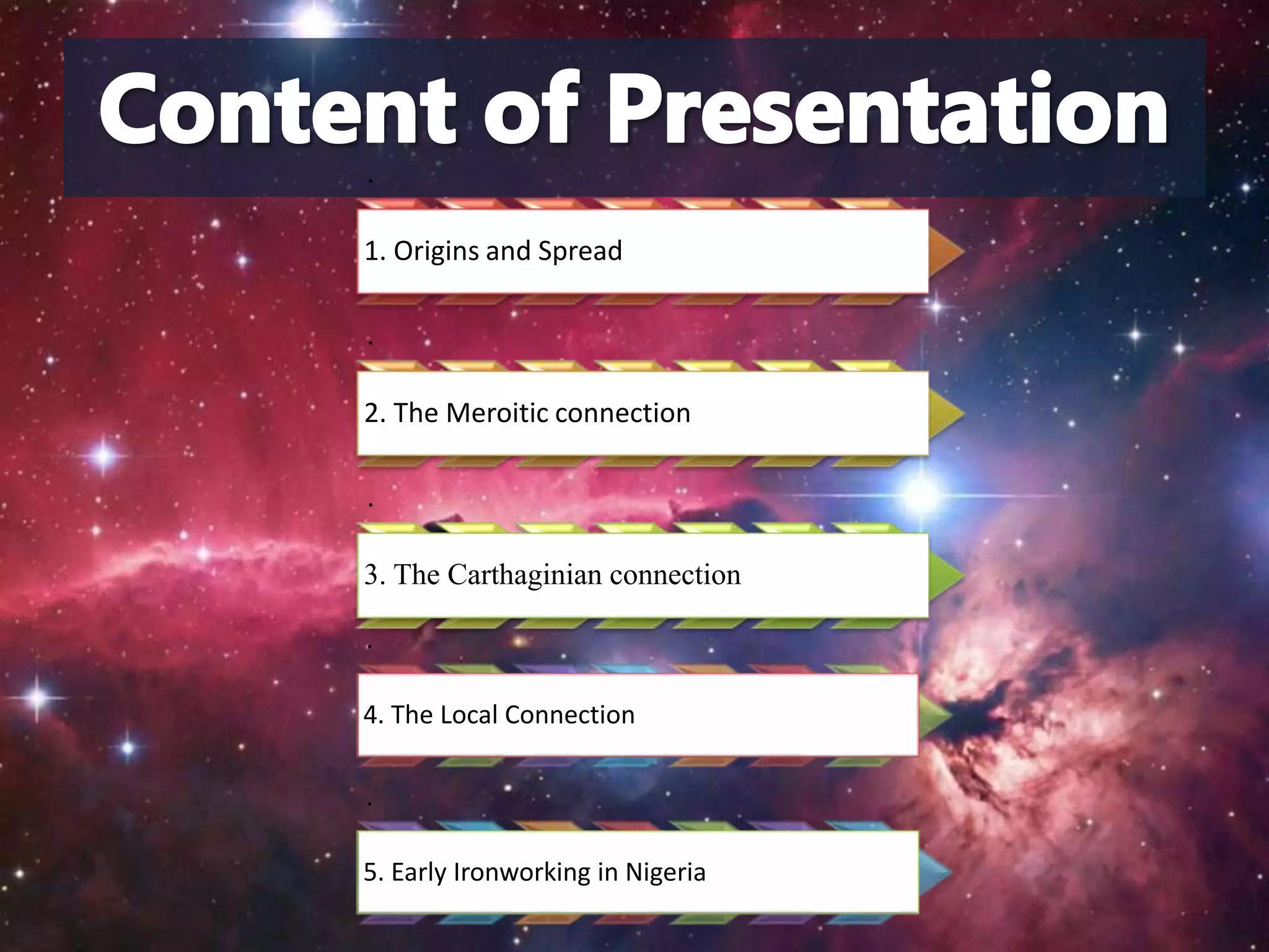 The beginnings of iron metallurgy in west africa | PPTX
