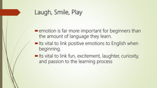 The beginning to learning english | PPTX