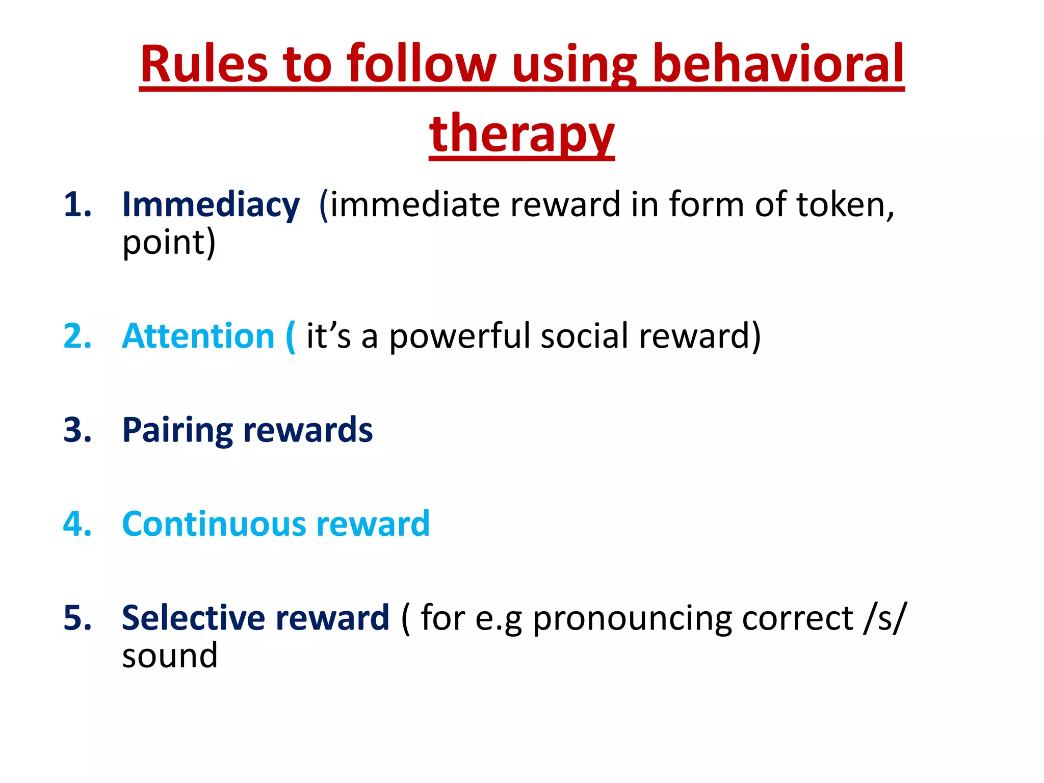The behavioral approach to the treatment of articulation | PPTX