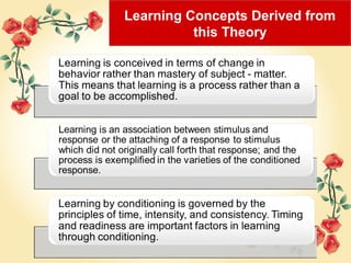 The behavioristic theory | PPT