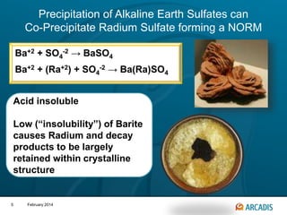 The Behavior of Radium Enriched Barite in Geochemically Reducing ...