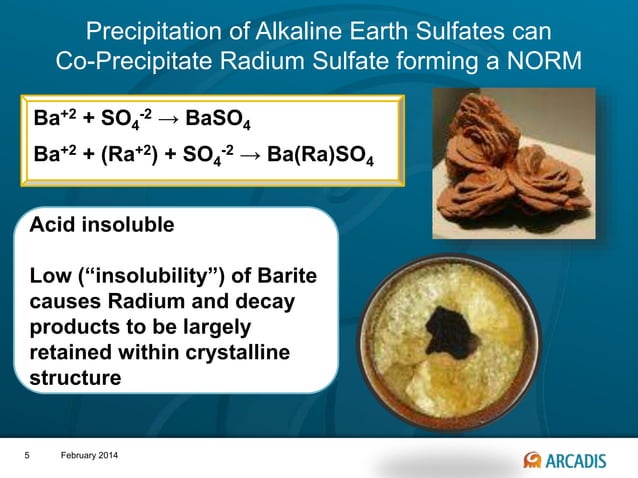 The Behavior of Radium Enriched Barite in Geochemically Reducing ...