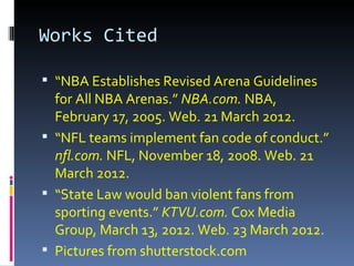 The behavior of sports fans powerpoint | PPT | Baseball | Sports