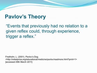 The behaviourist theory of learning | PPTX