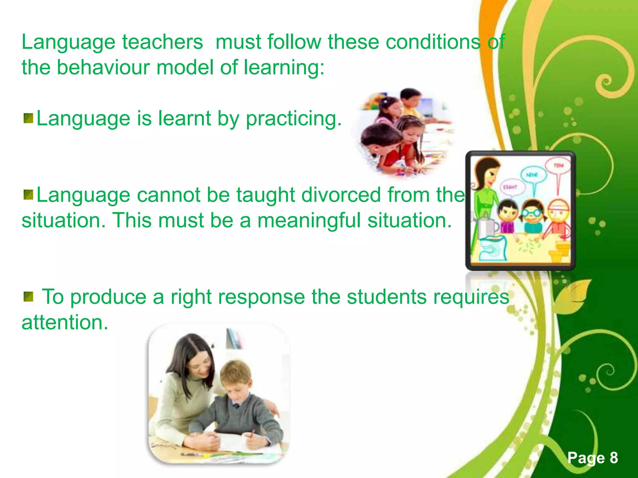 The behaviourist view_of_language_learning | PPTX | Parenting Babies ...