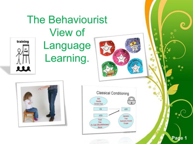 The behaviourist view_of_language_learning | PPT