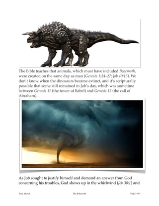 What is the Behemoth in the Old Testament? | PDF