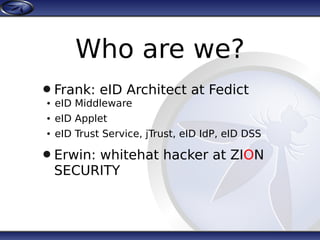The Belgian E Id Hacker Vs Developer | PDF