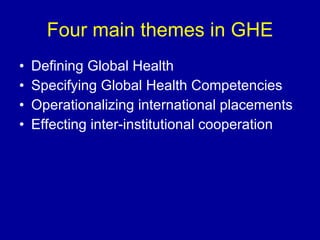 What is Global Health?: Defining Global Health | PPT