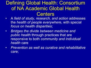 What is Global Health?: Defining Global Health | PPT