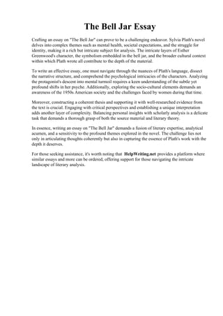 The Bell Jar Essay.pdf