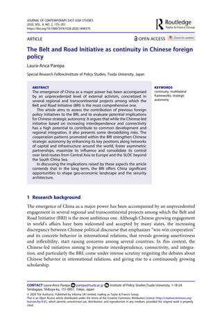 The Belt and Road Initiative as continuity in Chinese foreign policy.pdf