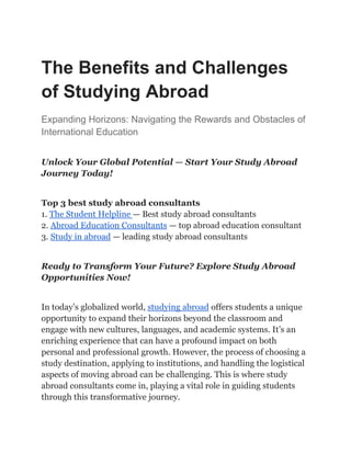 The Benefits and Challenges of Studying Abroad.pdf