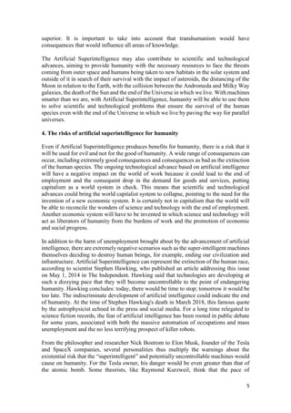 THE BENEFITS AND RISKS OF TECHNOLOGICAL SINGULARITY BASED ON ARTIFICIAL SUPERINTELLIGENCE | PDF