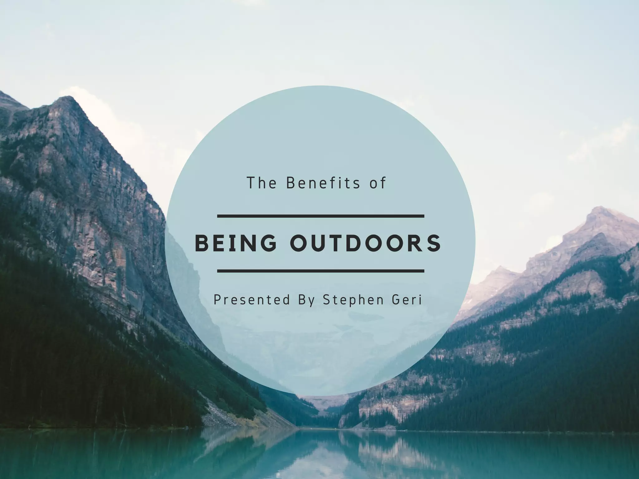 The Benefits of Being Outdoors | PDF