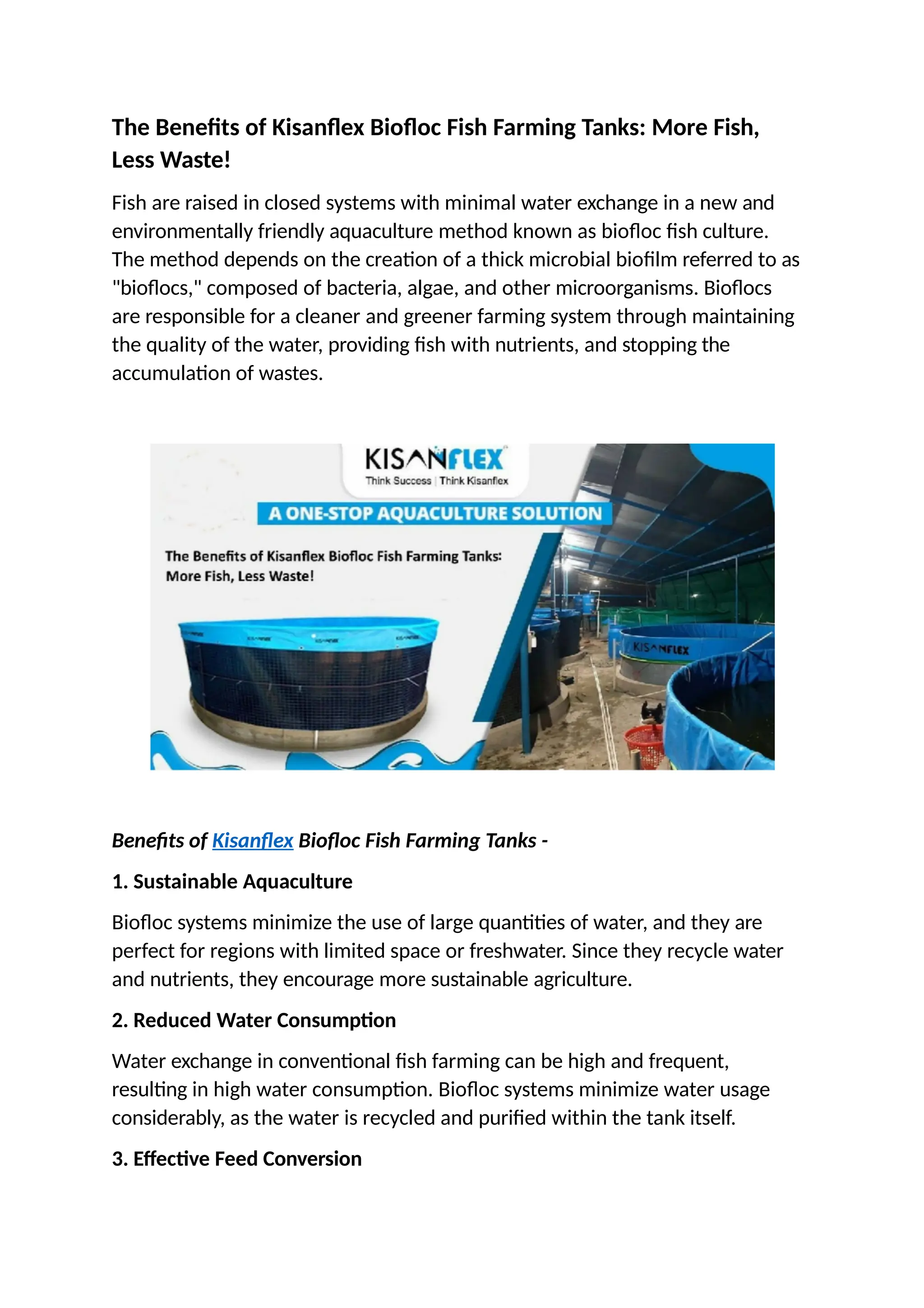The Benefits of Biofloc Fish Farming Tanks | PPTX