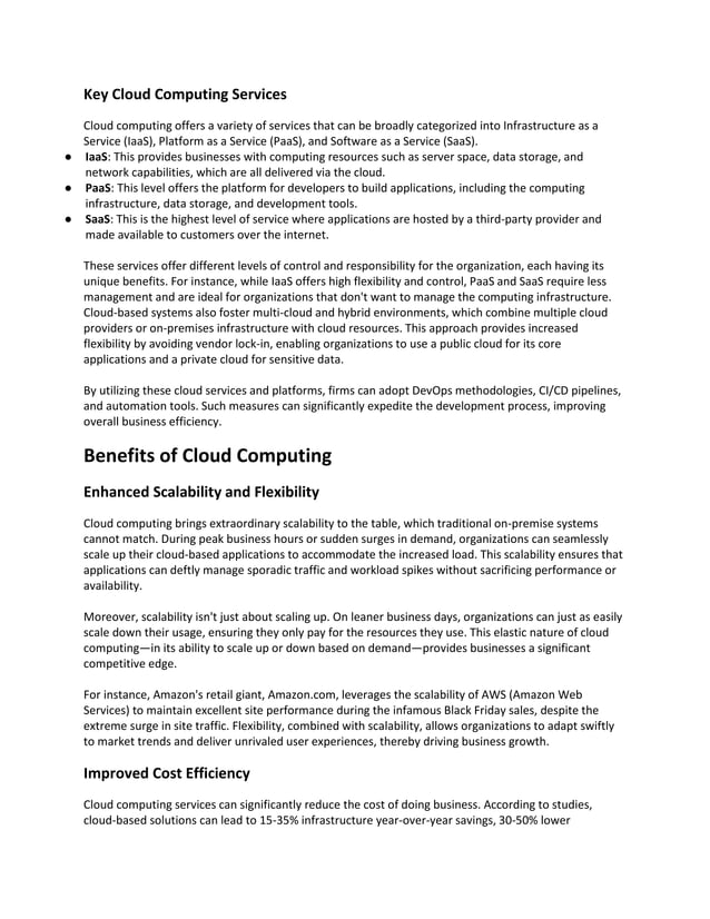 The Benefits of Cloud Computing for Application Modernization | PDF | Cloud Computing | Internet