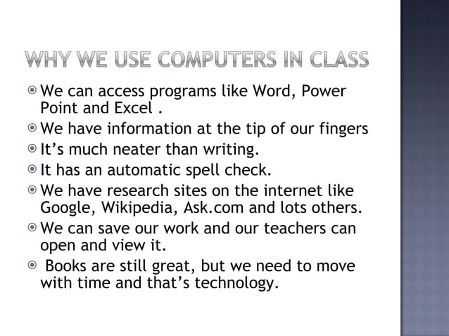The Benefits Of Computers | PPT