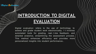 About the Benefits of Digital Evaluation | PPT