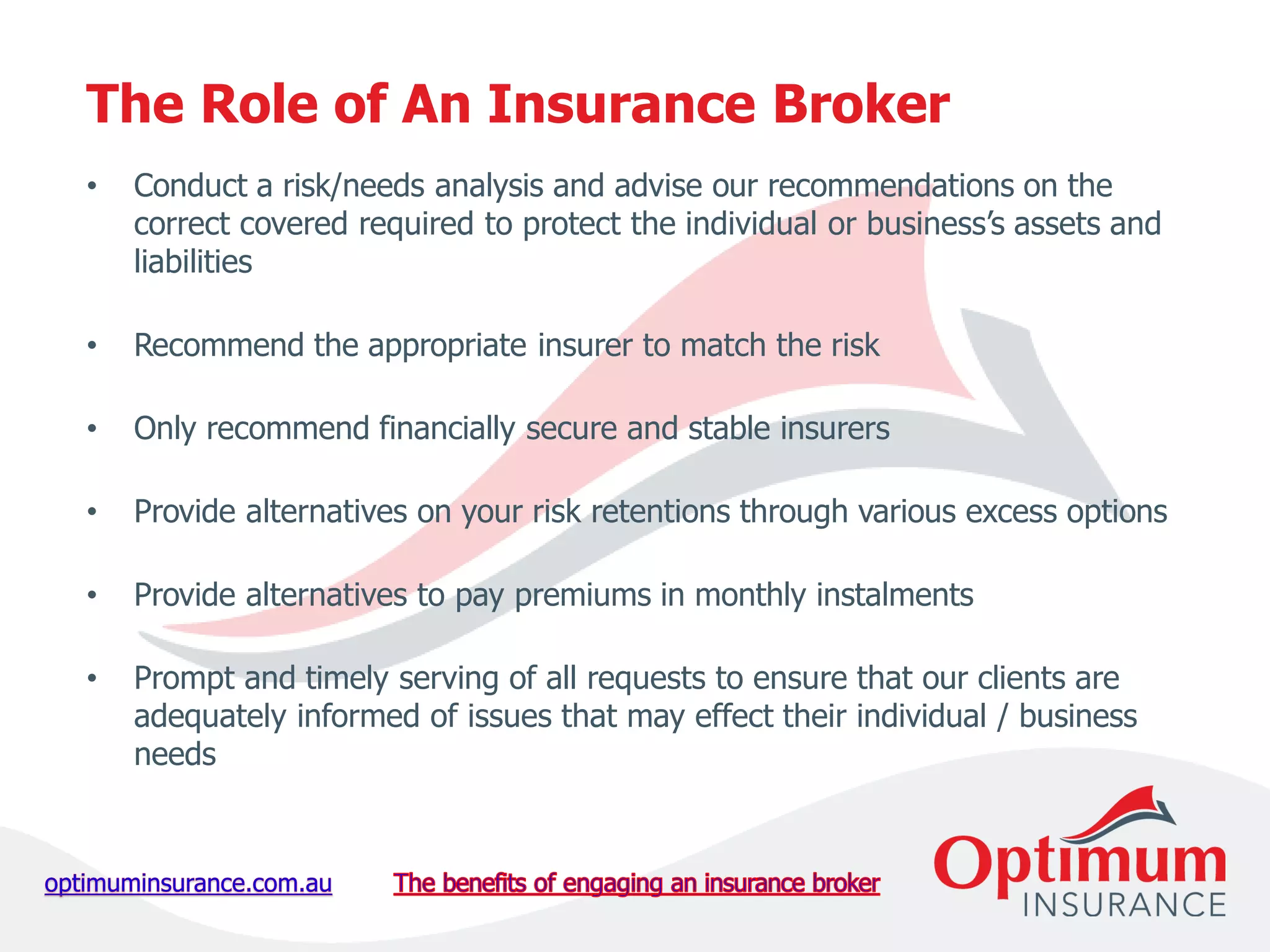 The benefits of engaging an insurance broker | PDF