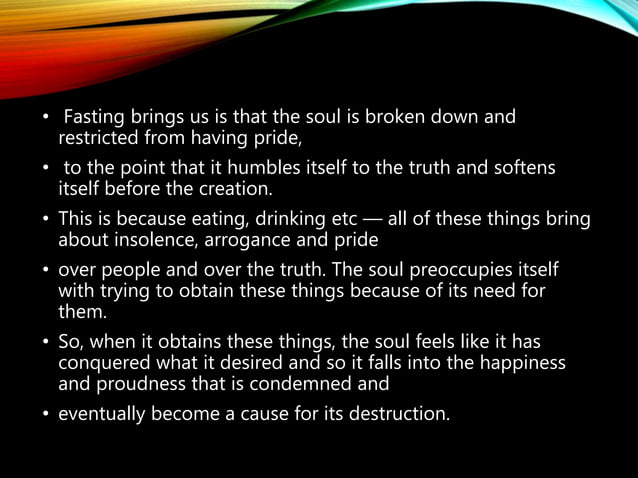 The Benefits Of Fasting In Ramadan | PPTX