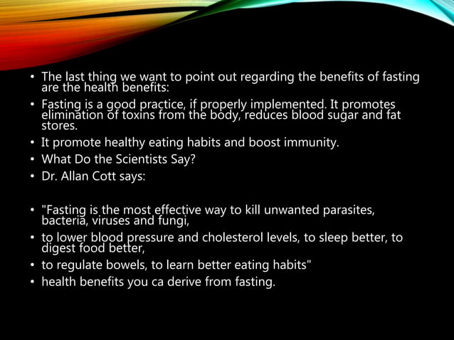 The Benefits Of Fasting In Ramadan | PPTX