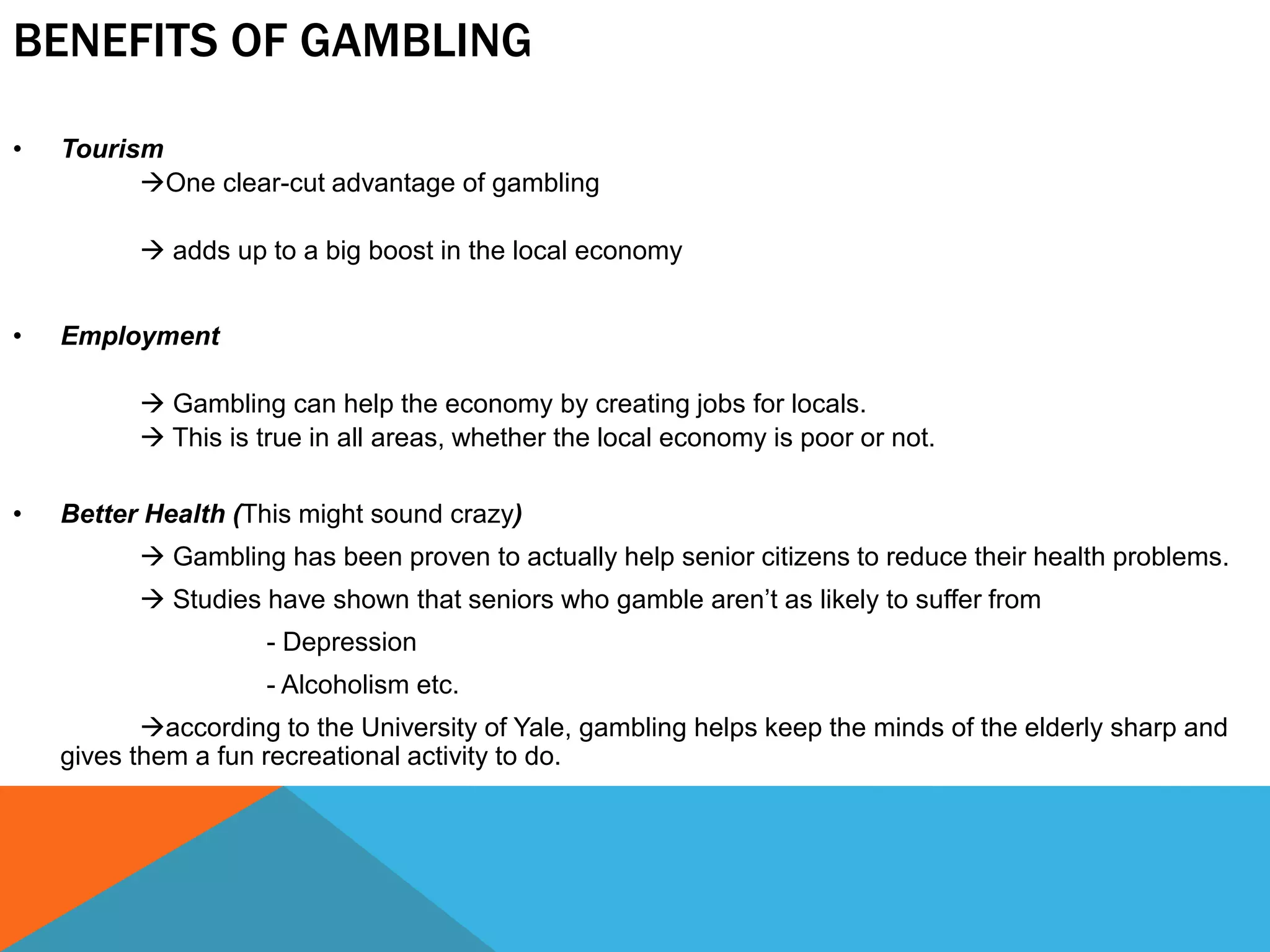 The benefits of_gambling_to_the_economy | PPT