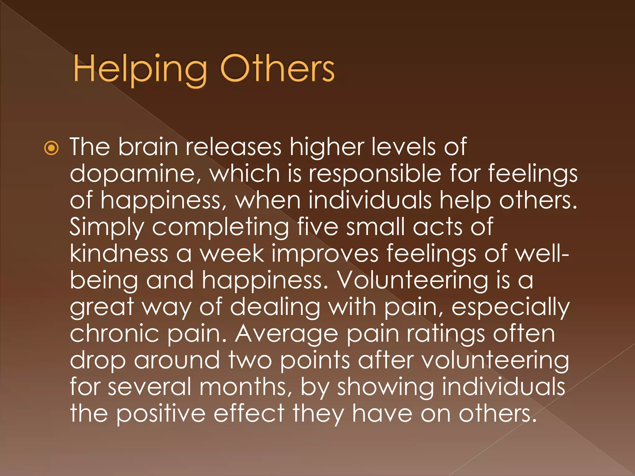 The Benefits of Helping Others | PPTX