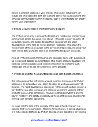 The Benefits of Hiring Skilled Python Developers for Your Projects.pdf ...
