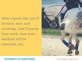 The Benefits of Horse Riding | PDF